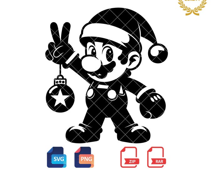 Super Mario, SVG Bundle, Super Mario Christmas, Cricut, Mario Svg ...