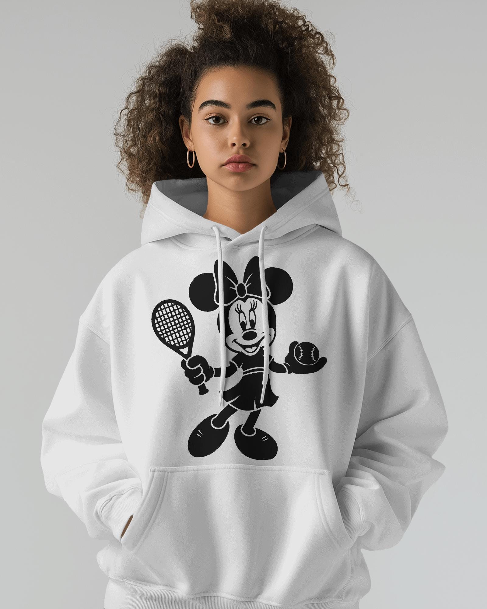 Minnie Mouse Tennis SVG PNG: Silhouette Clipart (digital Download) - Etsy