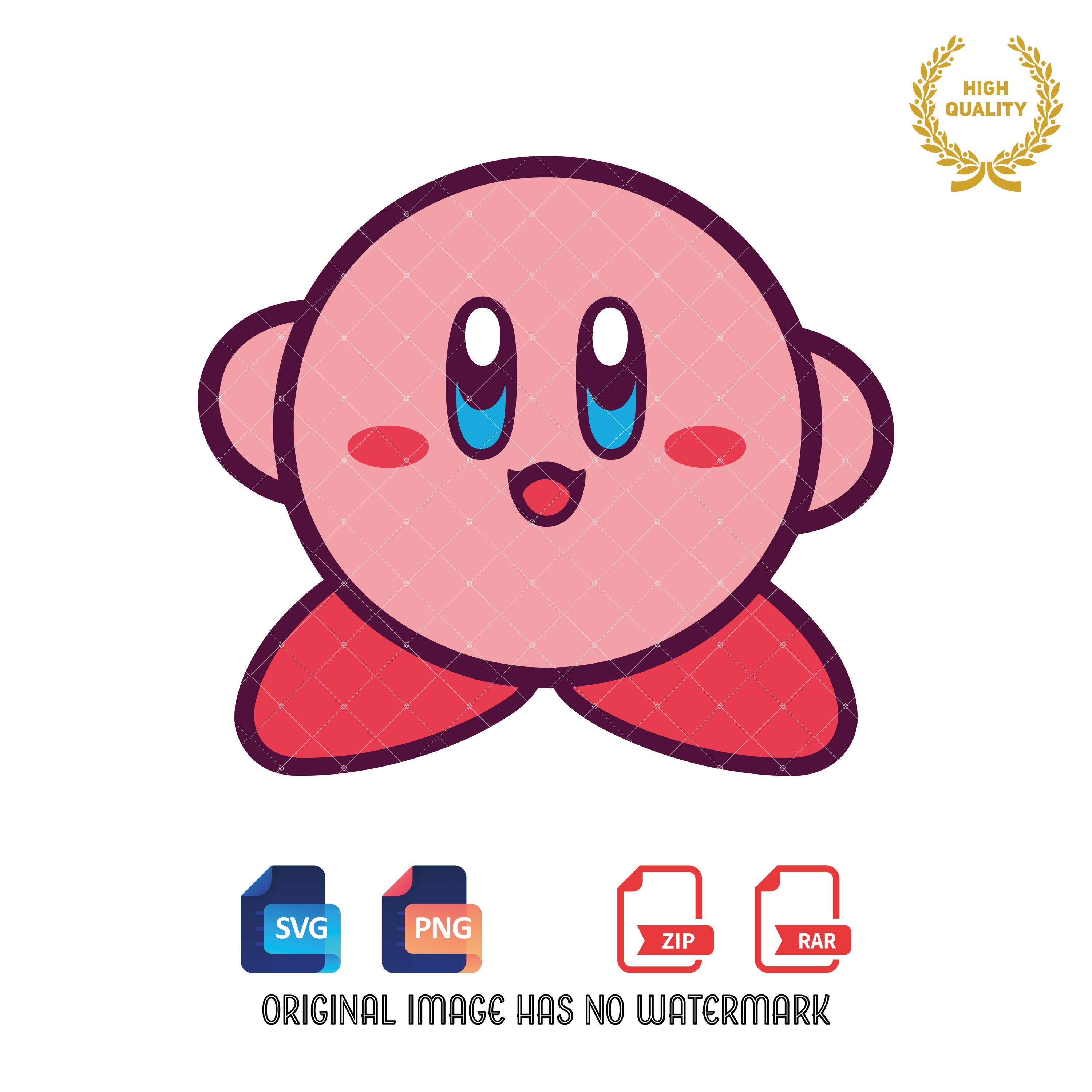 Kirby Svg Png, Kirby Face Svg, Kirby Clipart, Svg and Png Files ...
