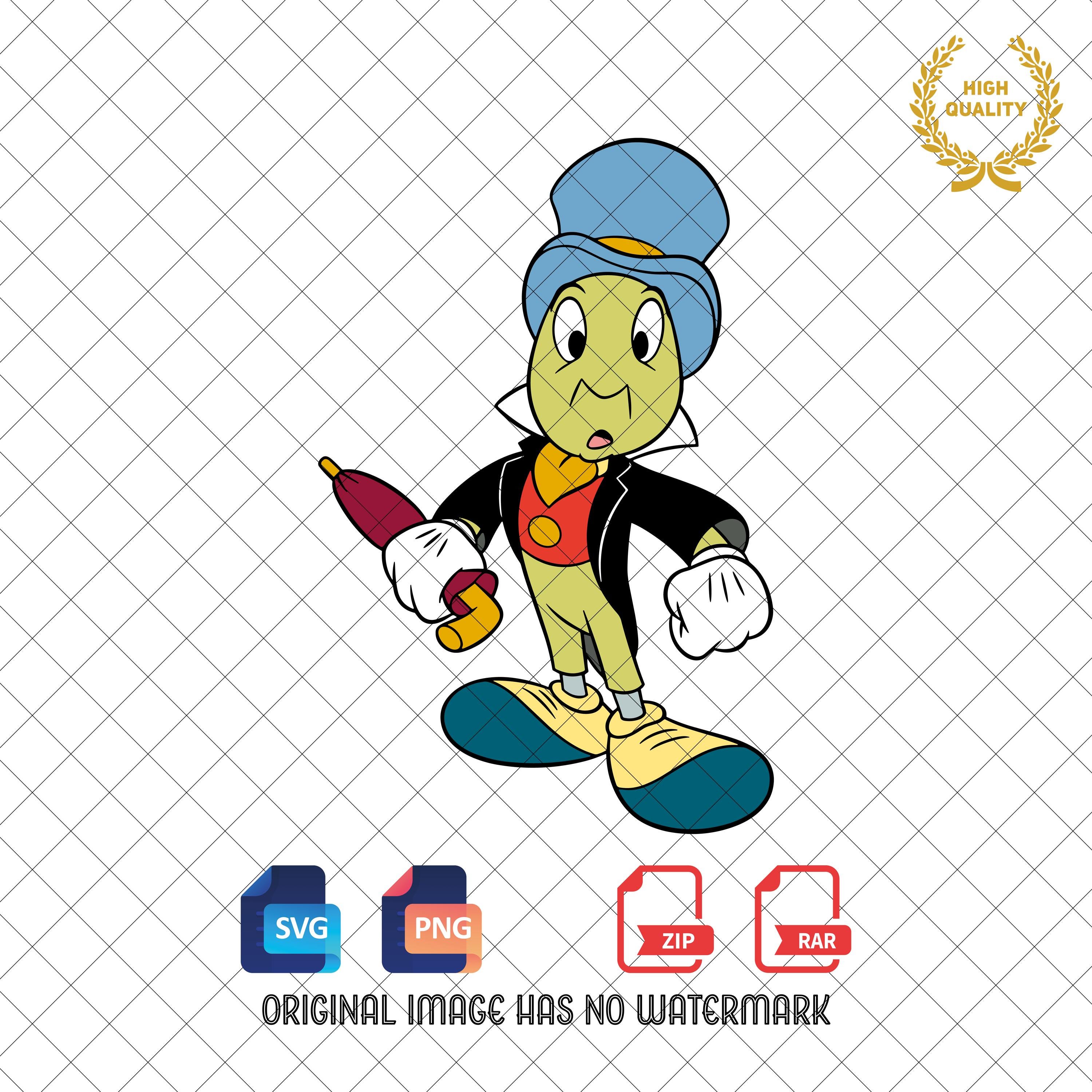 Jiminy Cricket SVG: Pinocchio Clipart (digital Download) - Etsy