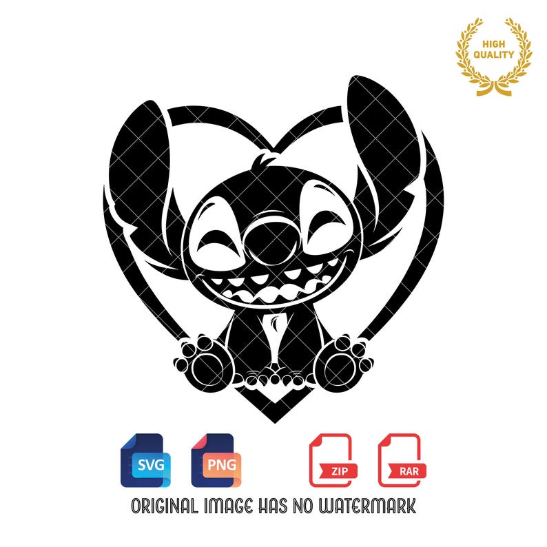 Stitch Svg Png, Love Svg, Stitch Clipart, Cute Stitch Svg, Stitch ...