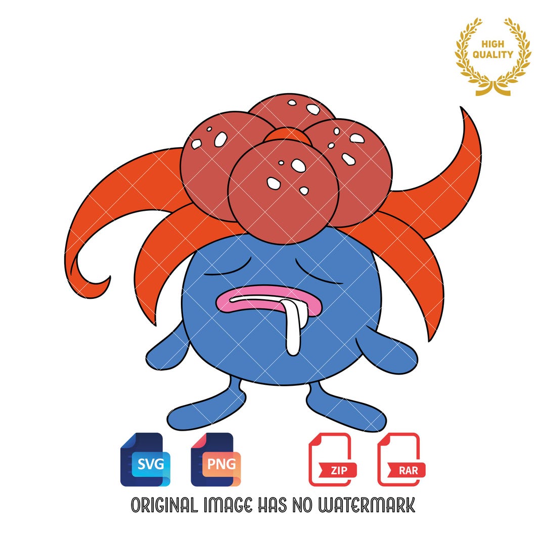 Pokemon Svg Png, Gloom Svg, Pokemon Clipart, Gloom Png, Svg and Png ...