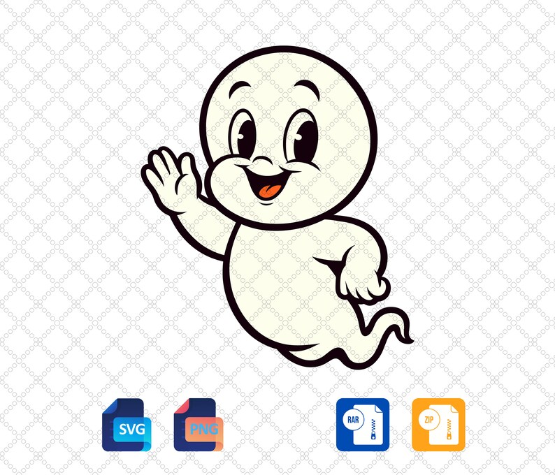 Halloween Ghost Svg, Ghost Png, Cute Ghost Png, Halloween Clipart, Svg ...