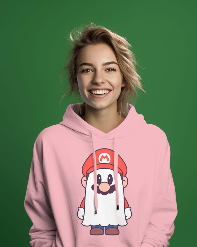 Mario Svg and Png, Ghost Svg, Halloween Mario Svg, Mario Png, Spooky ...