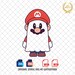 Mario Svg and Png, Ghost Svg, Halloween Mario Svg, Mario Png, Spooky ...