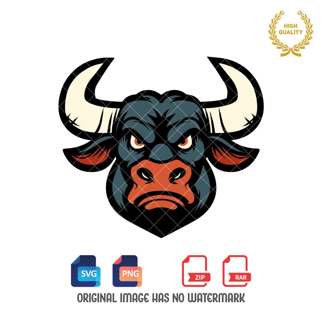 Angry Bull Svg, Bull Head Svg, Bull Clipart, Angry Bull Head Png, Angry ...