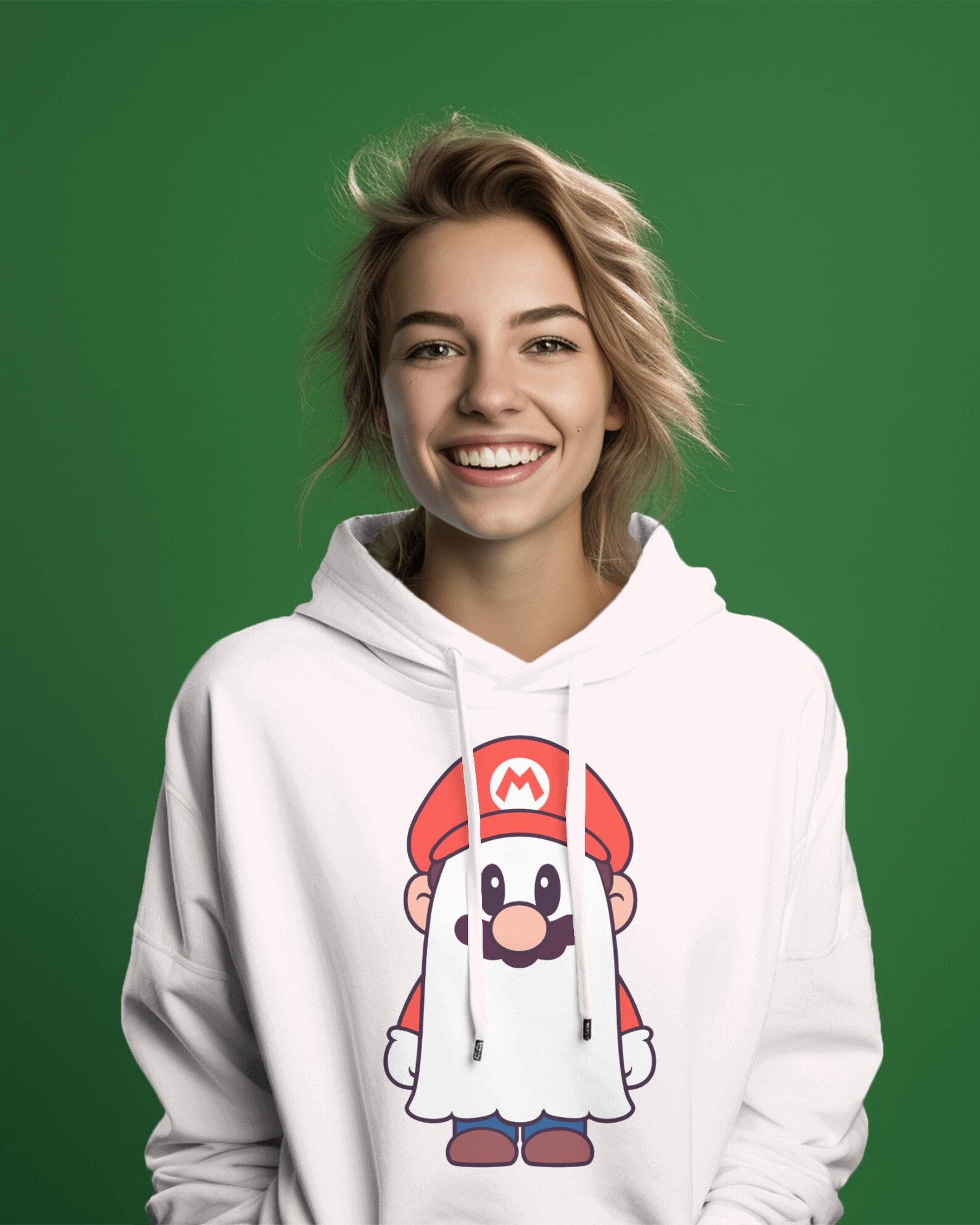 Mario Svg and Png, Ghost Svg, Halloween Mario Svg, Mario Png, Spooky ...