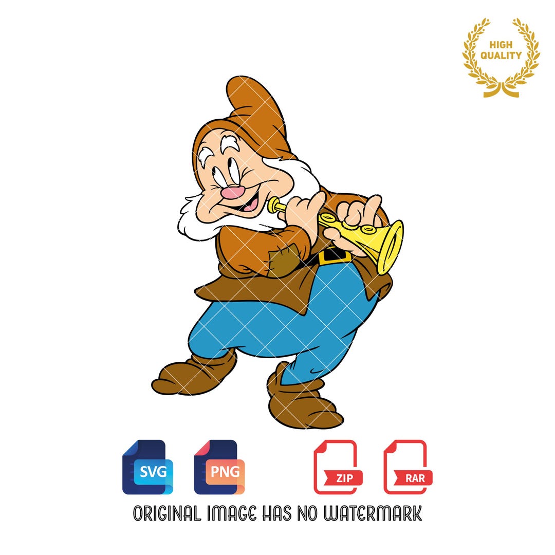 Happy Dwarf Svg, Happy Clipart, Happy Dwarf Png, Dwarf Svg, Svg and Png ...