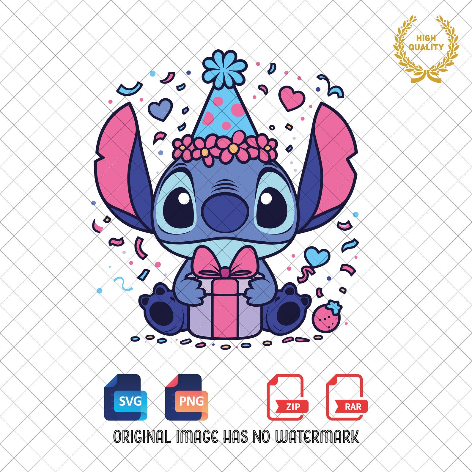 Happy Birthday Stitch PNG, Birthday Stitch SVG, Birthday Lilo and ...