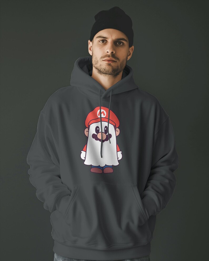 Mario Svg and Png, Ghost Svg, Halloween Mario Svg, Mario Png, Spooky ...