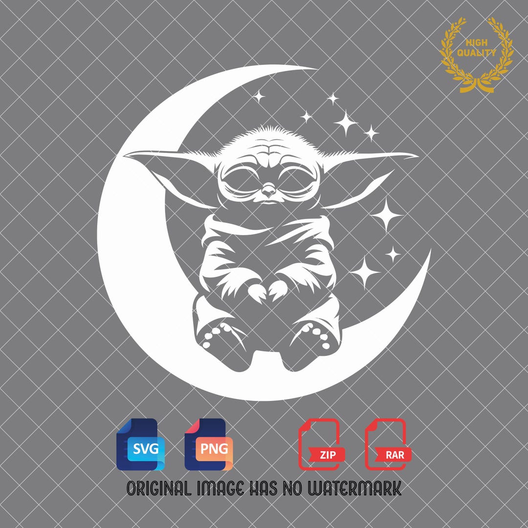 Baby Yoda Silhouette SVG, Grogu Star Wars Clipart (digital Download) - Etsy