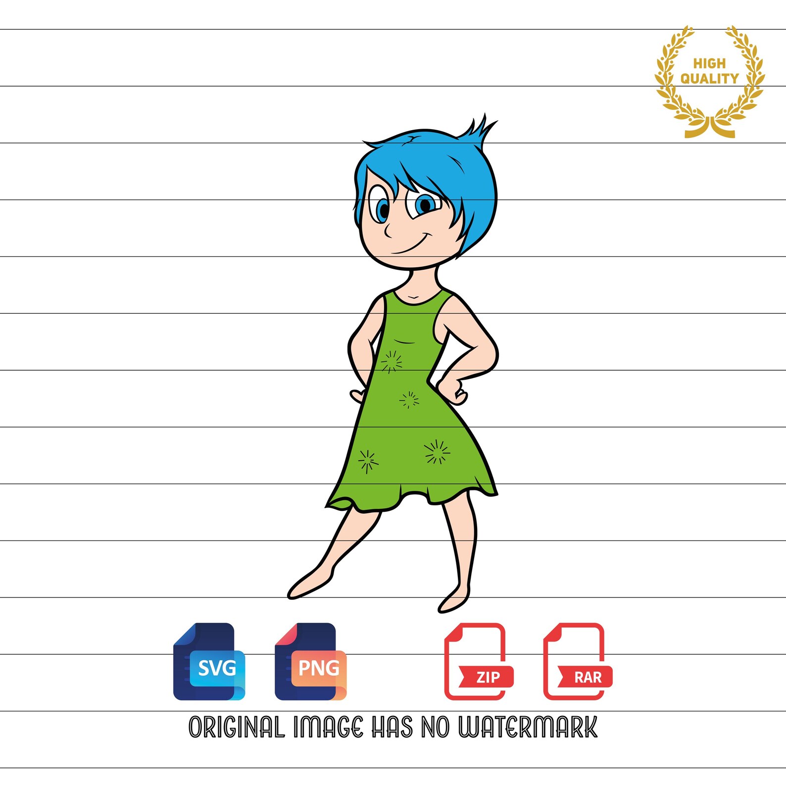 Inside Out Joy Svg, Joy Png, Inside Out Clipart, Joy Clipart, Svg and ...