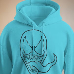 Venom Head Outline: SVG and PNG Clipart (digital Download) - Etsy