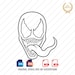 Venom Head Outline: SVG and PNG Clipart (digital Download) - Etsy
