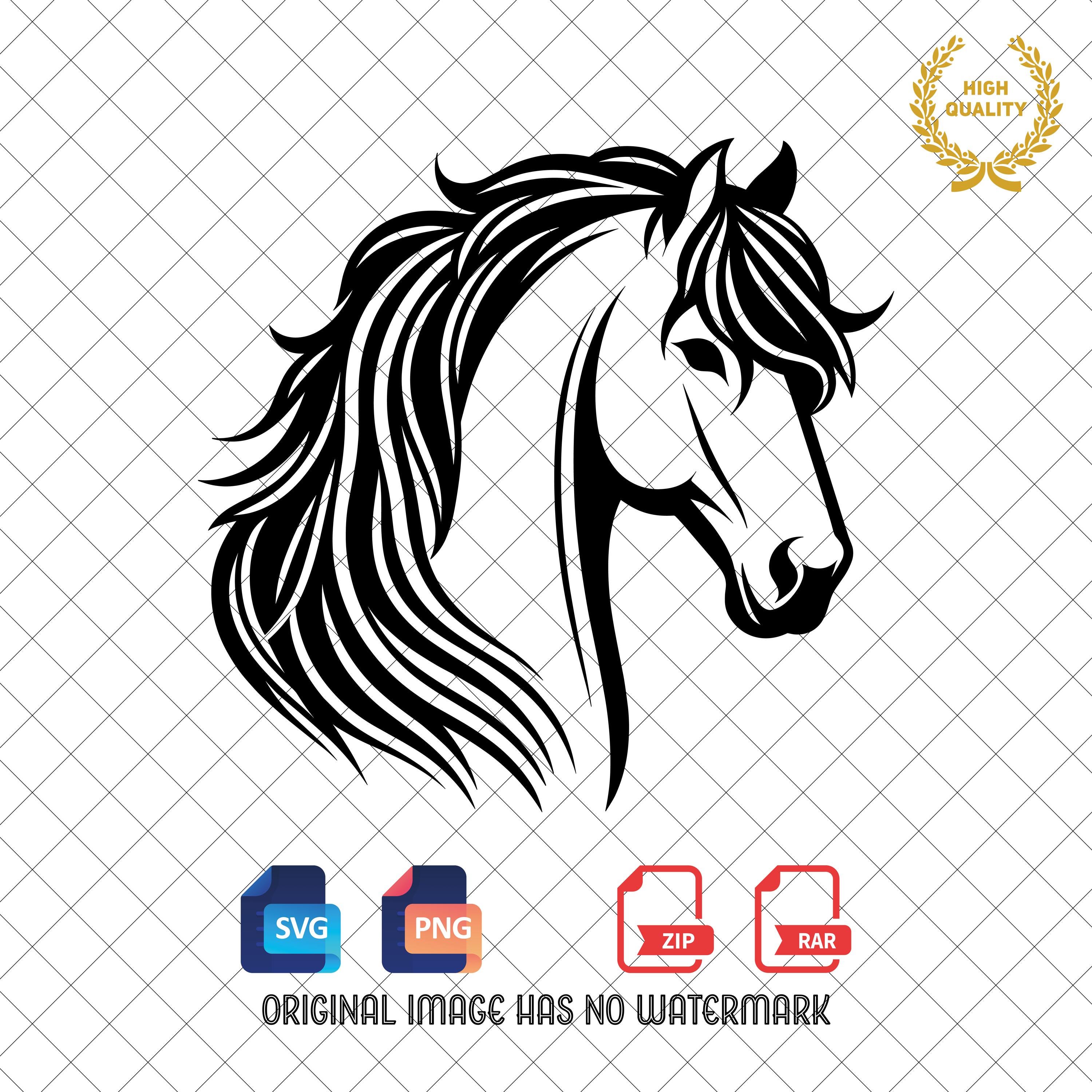 Horse Svg, Horse Head Svg, Horse Silhouette, Animal Svg, Horse Png, Svg ...