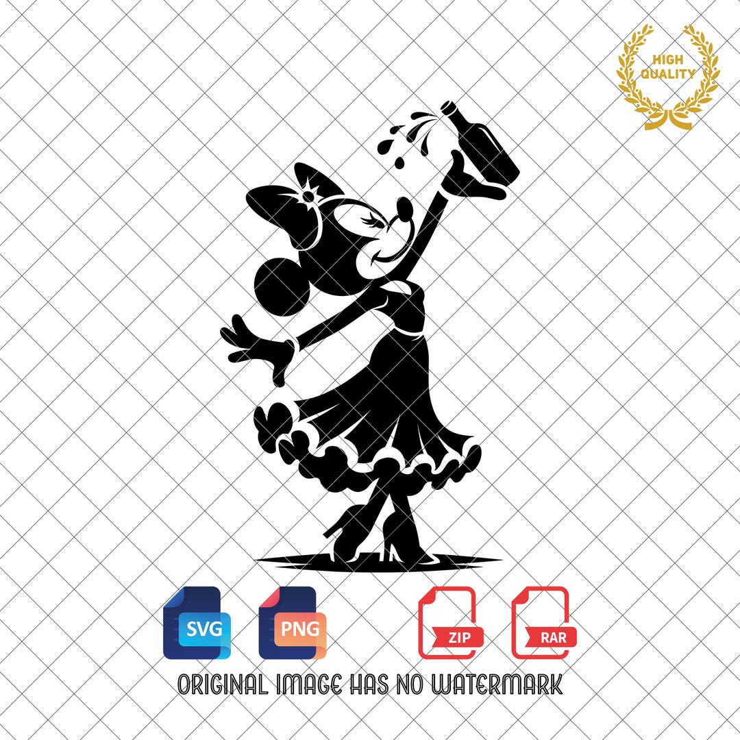 Minnie Mouse Flamenco Dancer SVG & PNG (digital Download) - Etsy