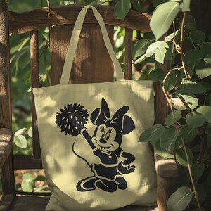 Cheer Svg Png, Minnie Mouse Svg, Pom Pom Svg, Cheerleader Svg, Minnie ...