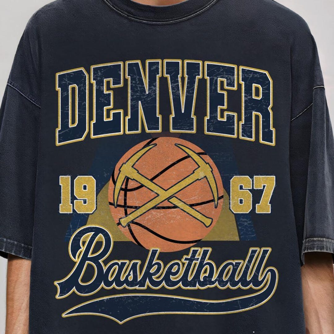 Nuggets Basketball Team Vintage Style Sweatshirt, Denver Basketball ...
