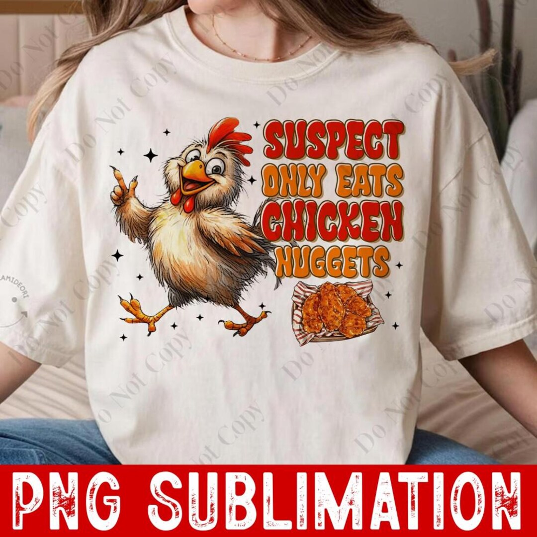 Suspect Only Eats Chicken Nuggets Png, Angry Duck Chicken, Funny Quote ...