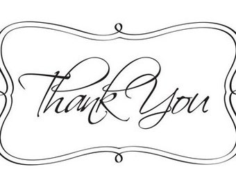 Embossing Thank You Folder - Etsy