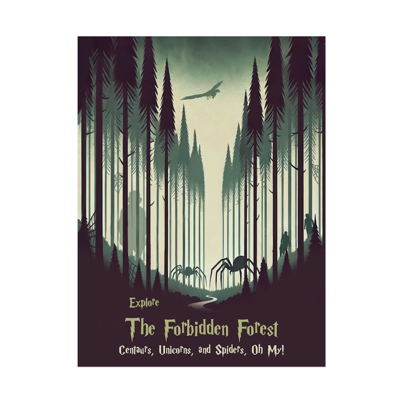 Forbidden Forest Print - Etsy