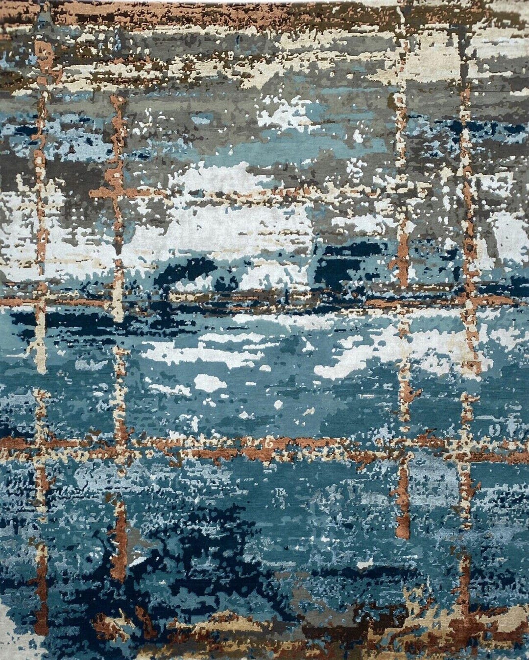 Hand Knotted Nepal Rug Unique Design Bamboo Silk Wool 250 X 300 Cm - Etsy