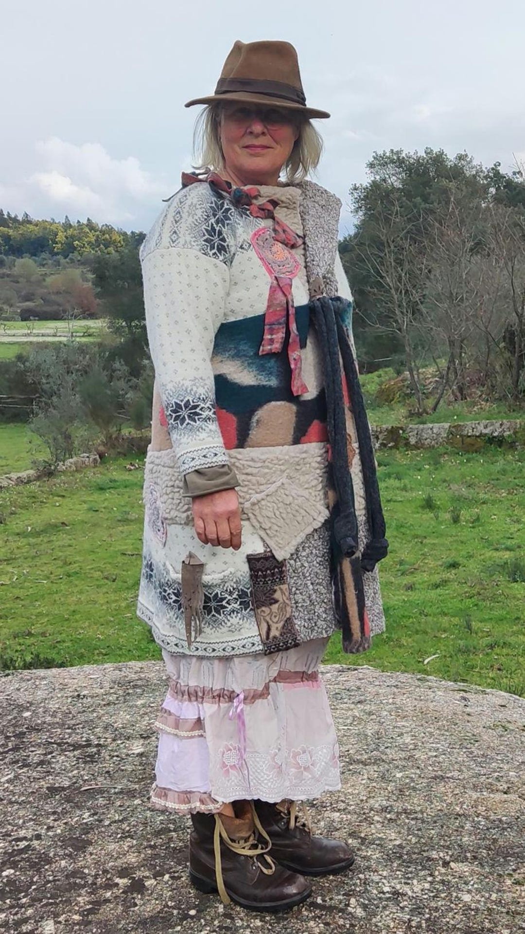 FIAIS! Upcycled Norwegian Wool Blanket Coat – Arty Boho Layer, OOAK ...