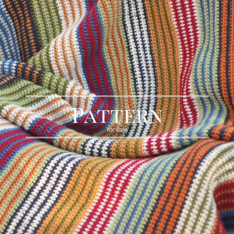 Striped Afghan - Etsy