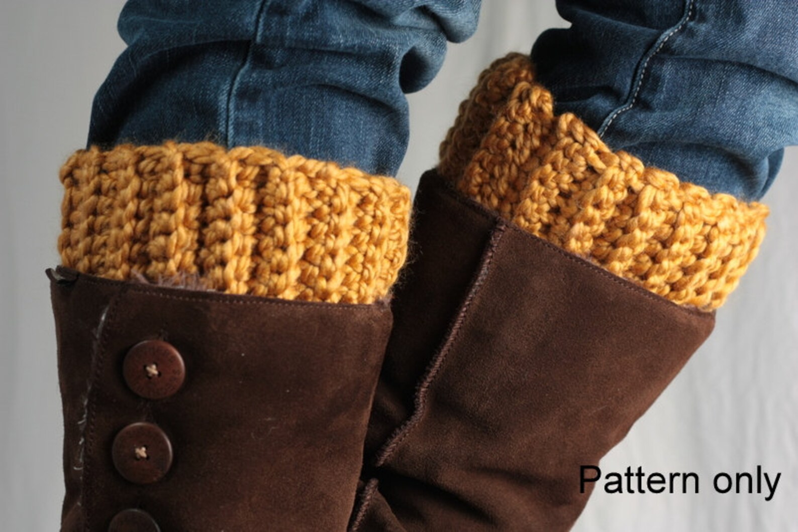 Crochet Pattern, Easy Boot Cuff Pattern, - Etsy