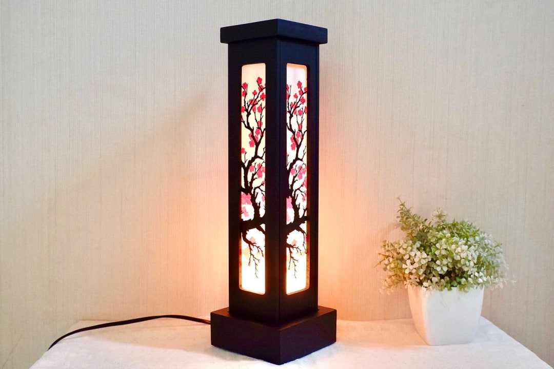 Sakura Wooden Lamp/ Japanese Lamp Style/ Wooden Lamp Japanese Style ...