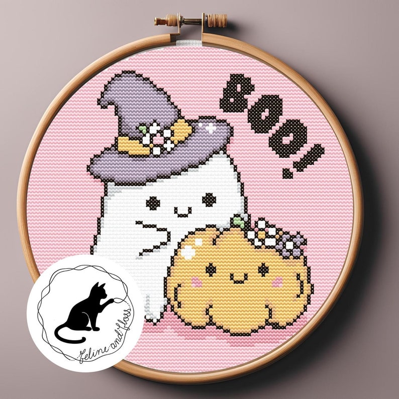Halloween Cross Stitch Pattern, Cross Stitch Chart, PDF Instant ...