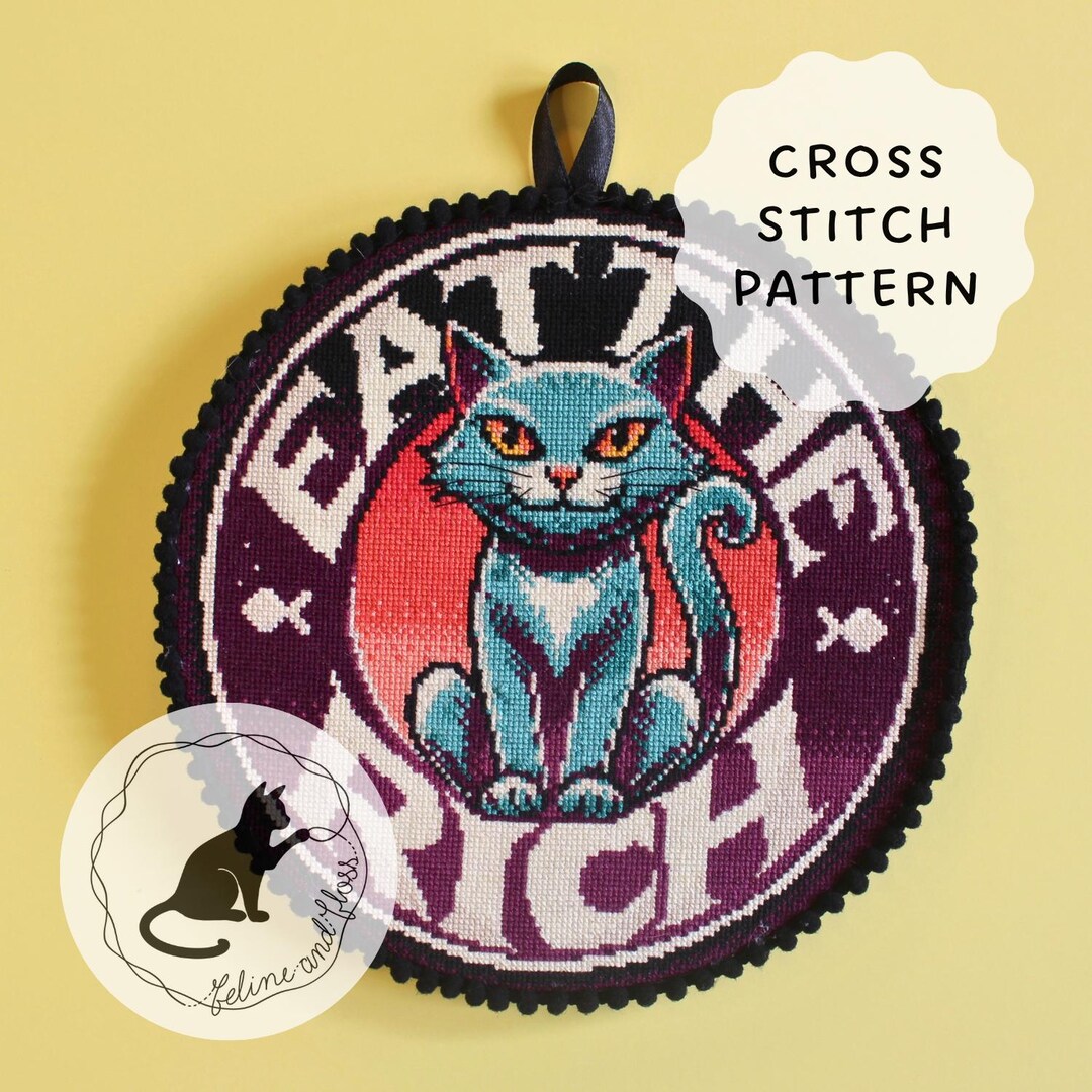 Eat the Rich Cross Stitch Pattern (instantly Downloadable PDF) Anti ...