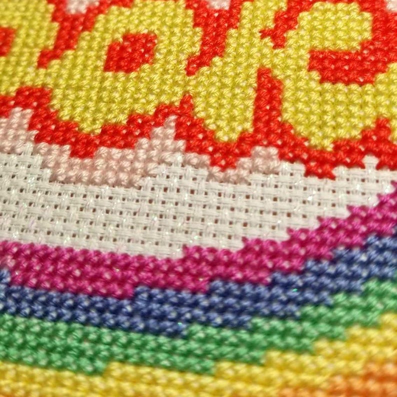 Neurospicy Rainbow Cross Stitch Pattern, Neurodivergent, Neurodiversity ...