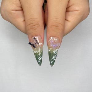 Enchanted Garden 3D Press-on Nails Set |NL81 - Etsy
