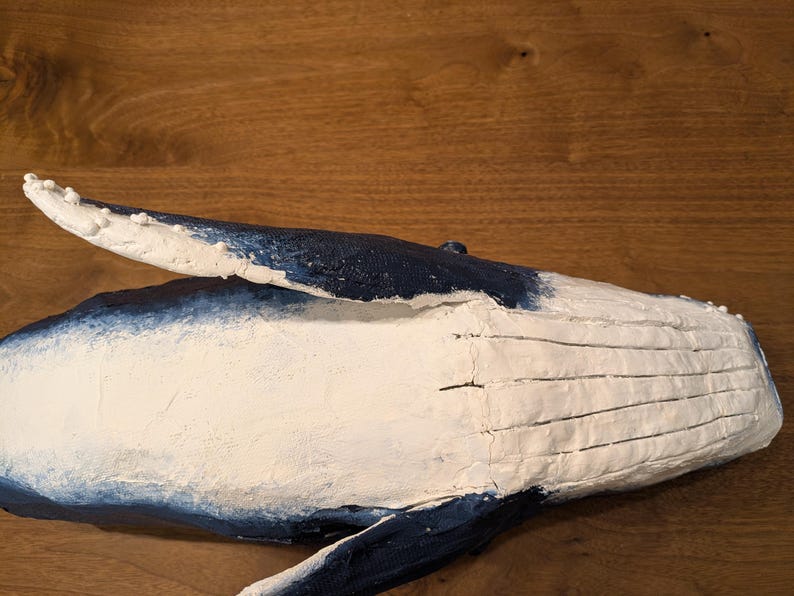 Paper Mache Humpback Whale - Etsy