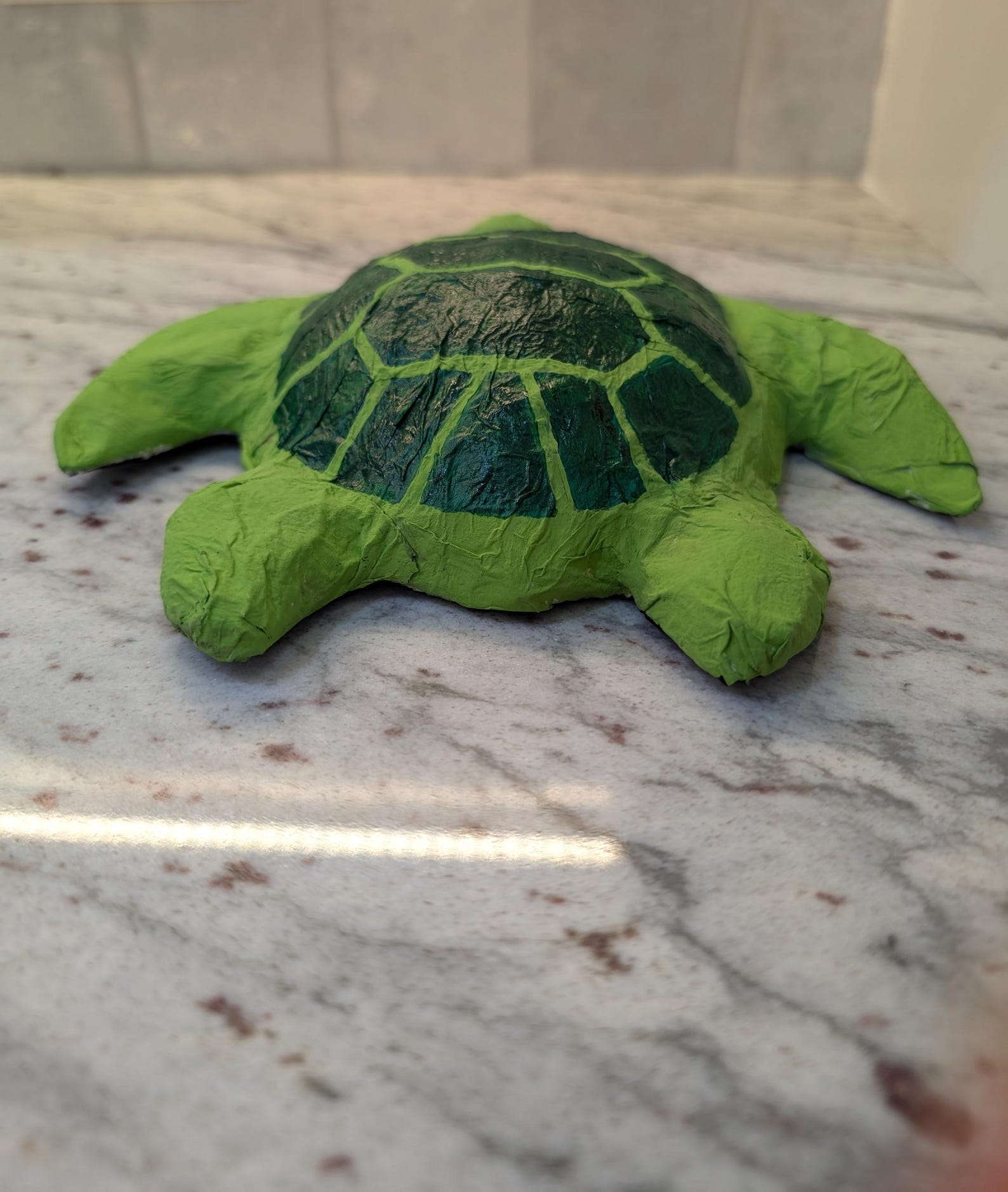 Paper Mache Turtle - Etsy