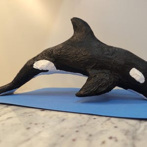 Paper Mache Orca - Etsy