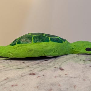 Paper Mache Turtle - Etsy