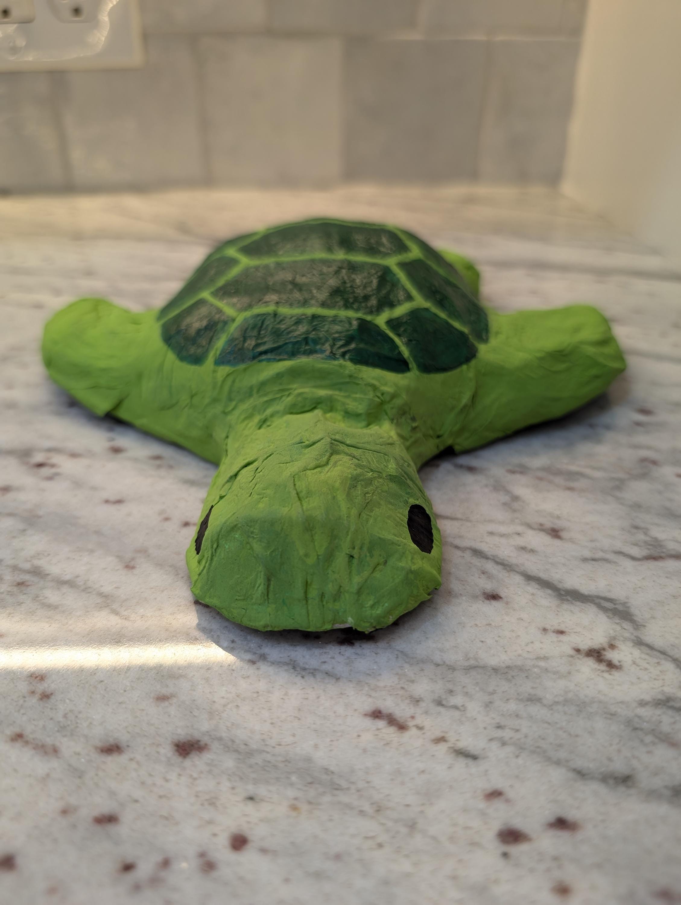 Paper Mache Turtle - Etsy