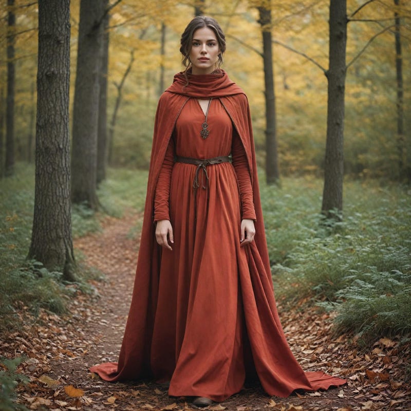 Medieval Hooded Dress - Etsy