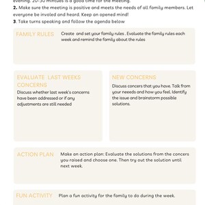 Blended Family Meeting Planner: Stepfamily Communication Worksheet for ...