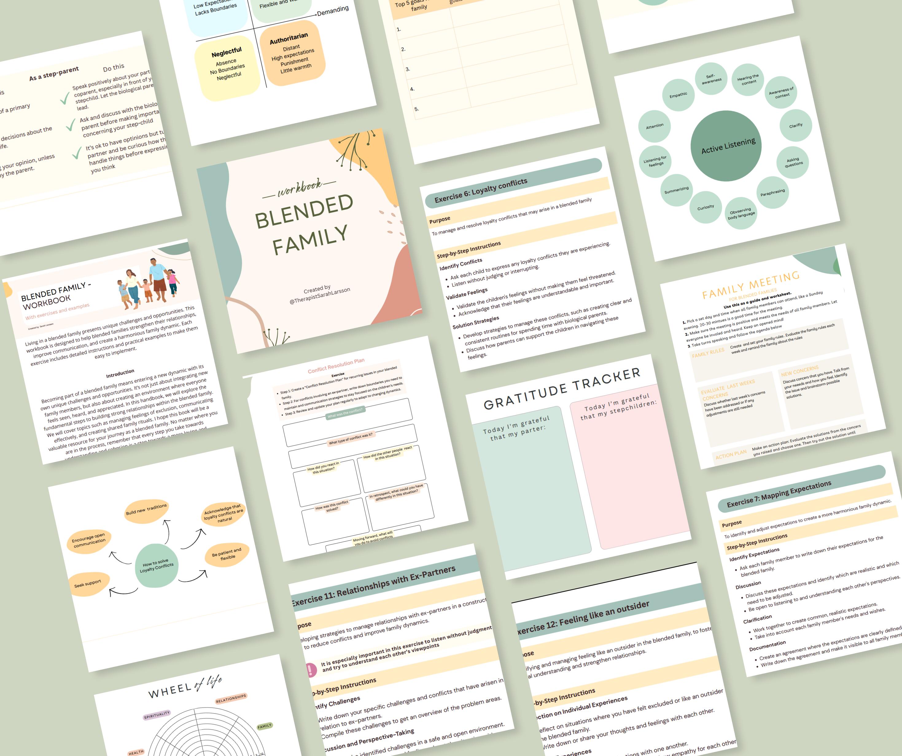 Blended Family Workbook: Transform Dynamics, Strengthen Bonds ...