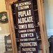 Vintage Style BRITISH BUS ROLL Sign Route Railway Destination Street ...