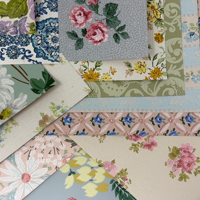 Vintage Wallpaper Lots - Etsy