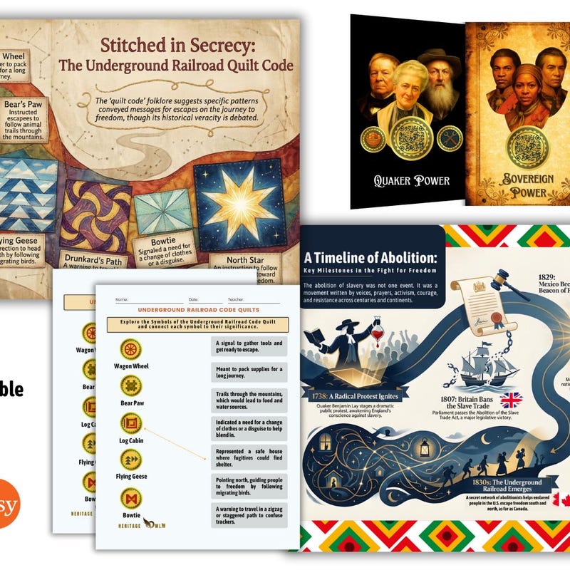 Black History Month Quilt Printable - Etsy