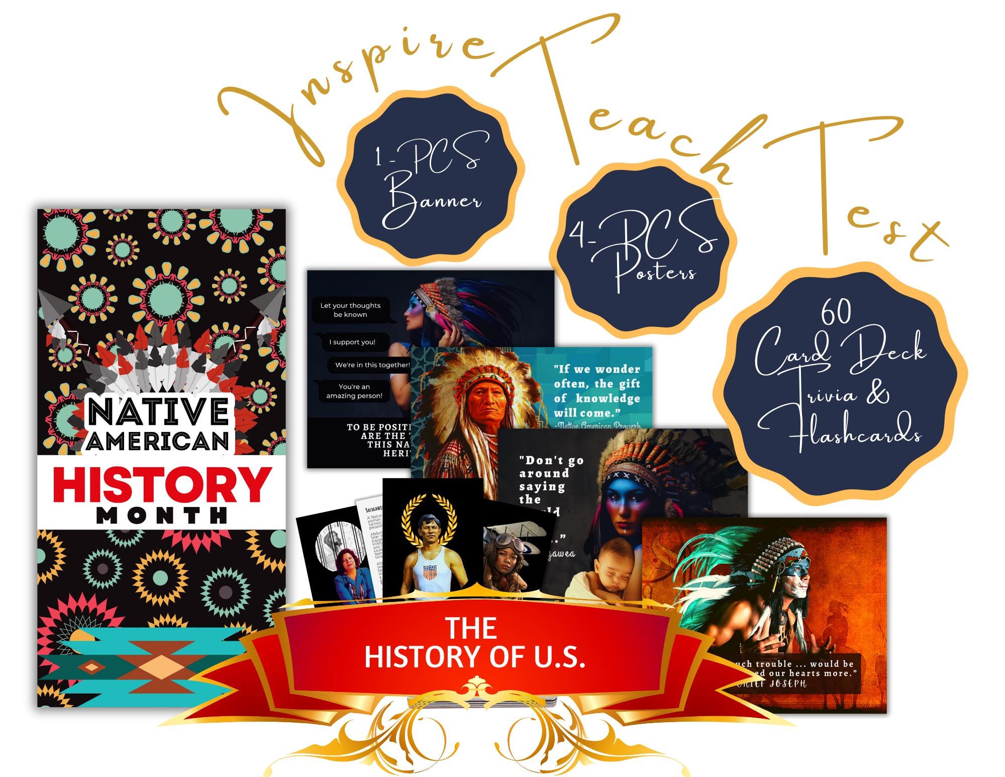 Native American Heritage Month, Educational Trivia Bundle - Etsy