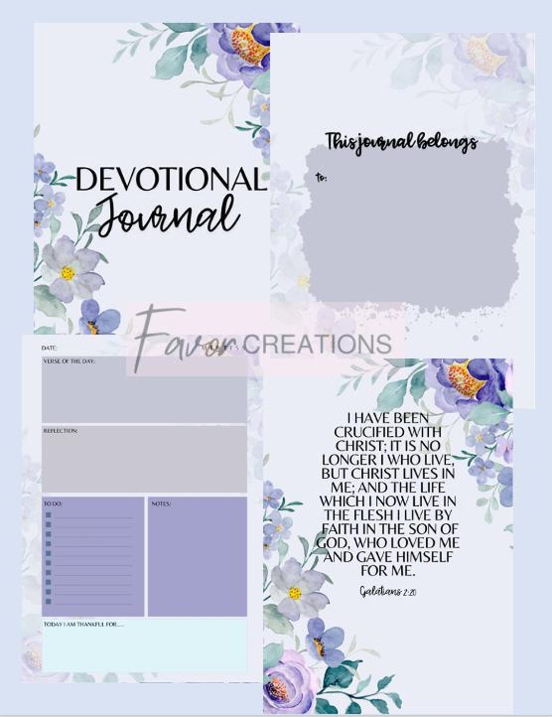 DEVOTIONAL JOURNAL (printable) - Etsy