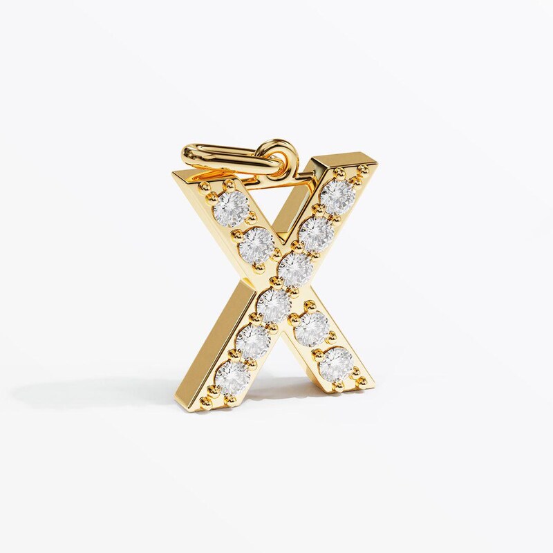 Letter Pendant - Etsy