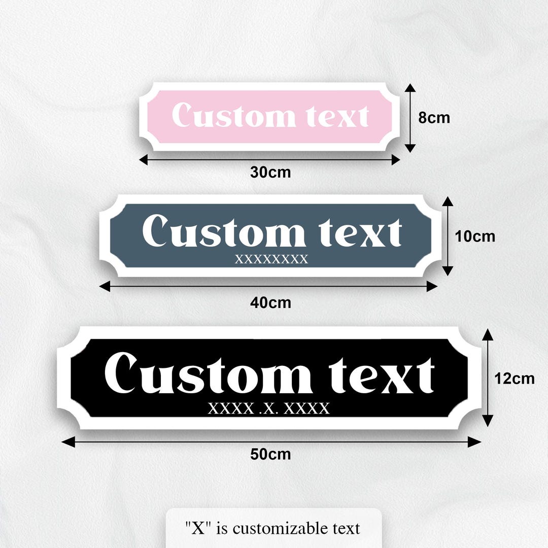 Custom Road Signs, Personalised Road Signs, Custom Acrylic Street Signs ...