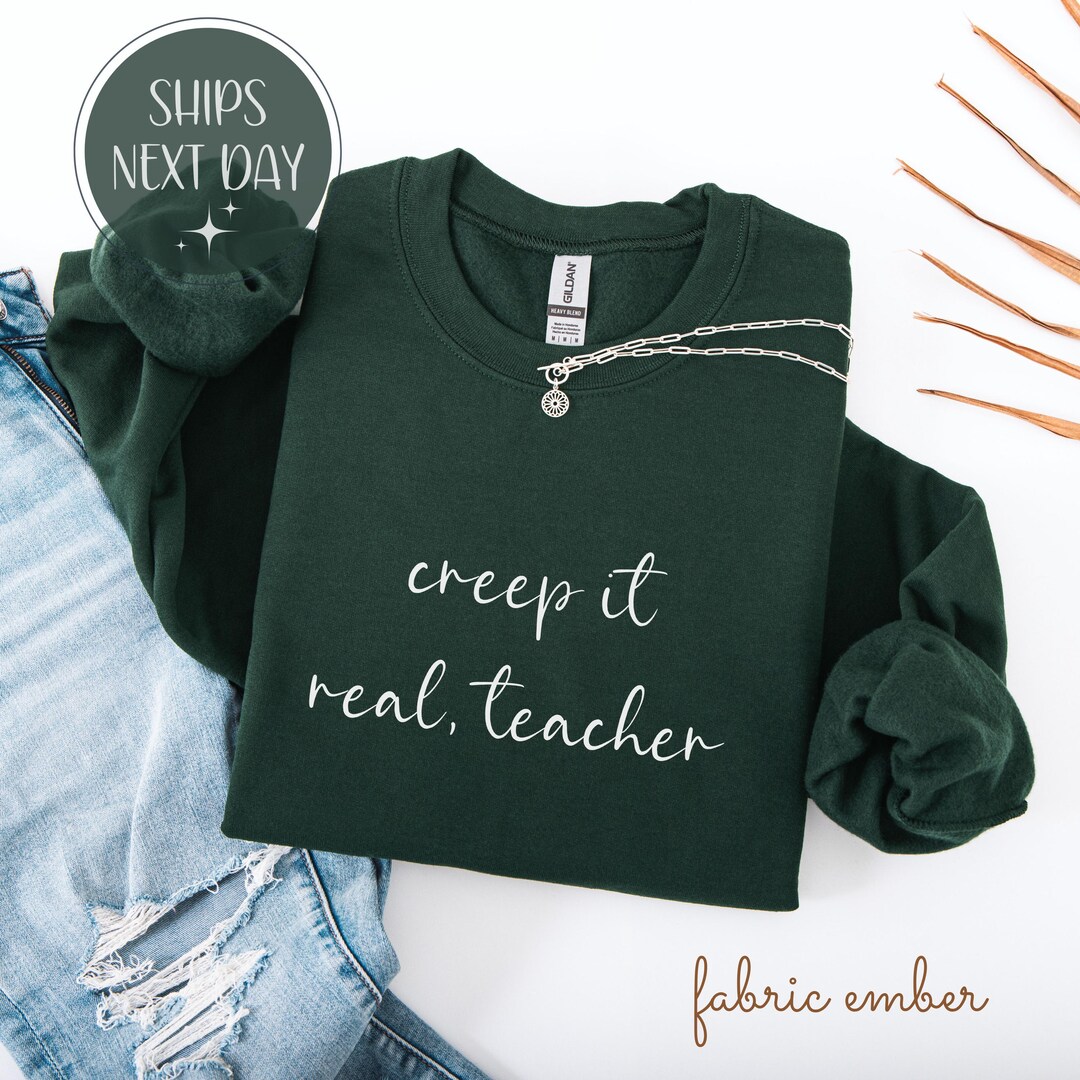 Creep It Real Teacher Shirt: Funny Halloween Spooky Season Tee - Etsy
